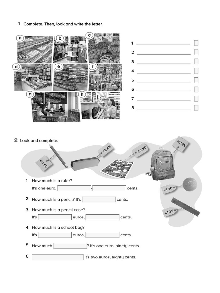 4.unit 4 Going Shopping Part 1 | PDF