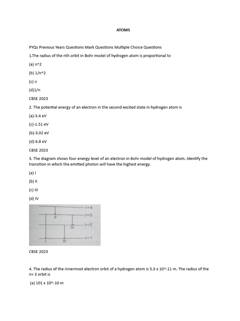 ATOMS | PDF | Atoms | Electron