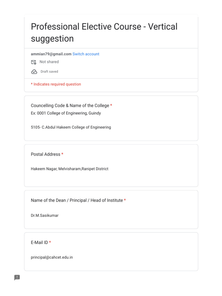 Professional Elective Course - Vertical Details | PDF