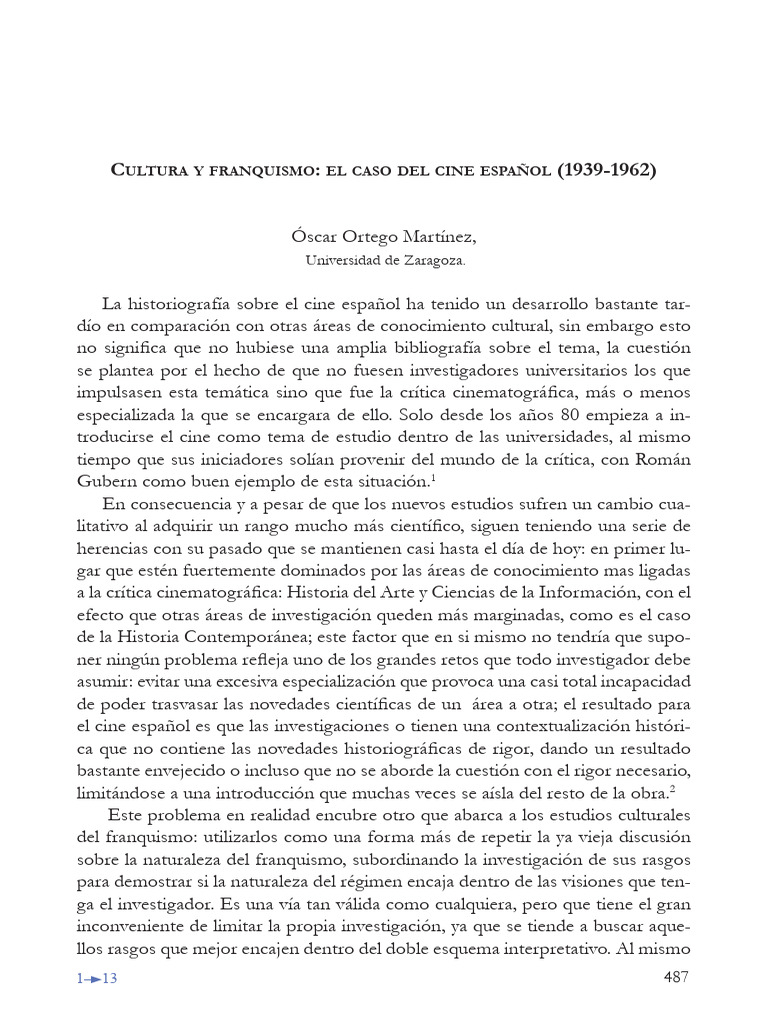Cultura Ortego CIHC 2008 | PDF | España franquista | España