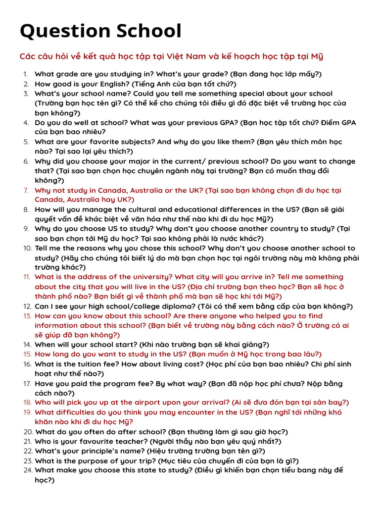 Question School | PDF