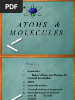 Class-9th Chapter-3 Atoms and Molecules Ncert Book | PDF | Ion | Chemical Compounds