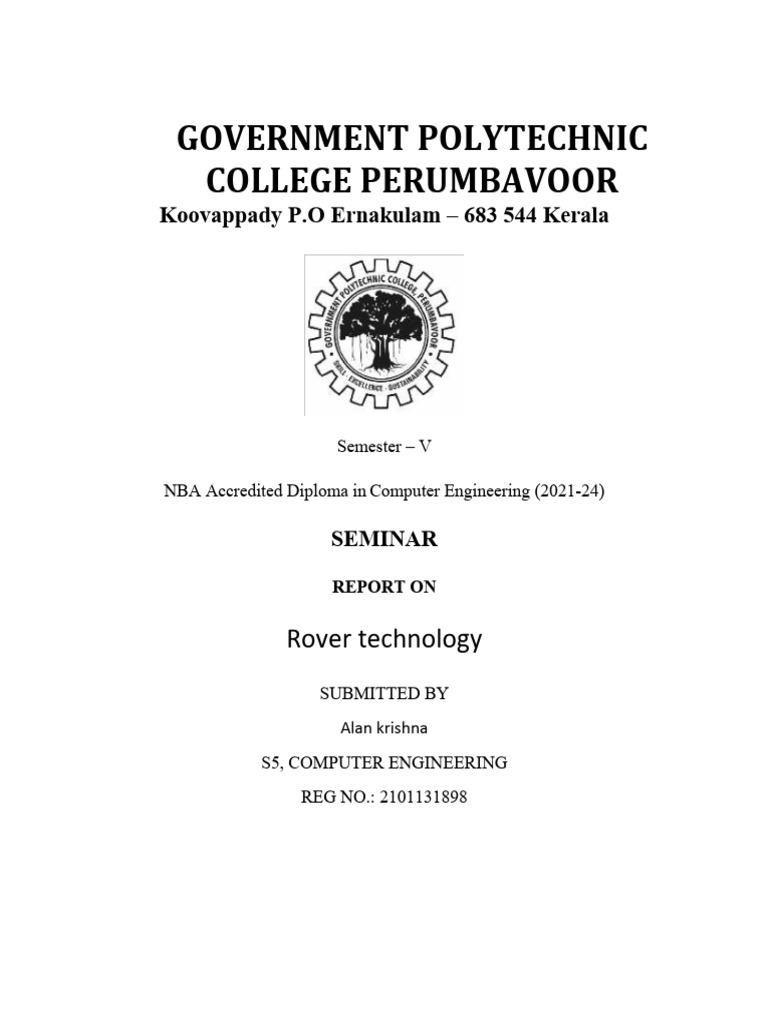 Seminar Report Rover Technology Repaired | PDF | Databases | Database Transaction