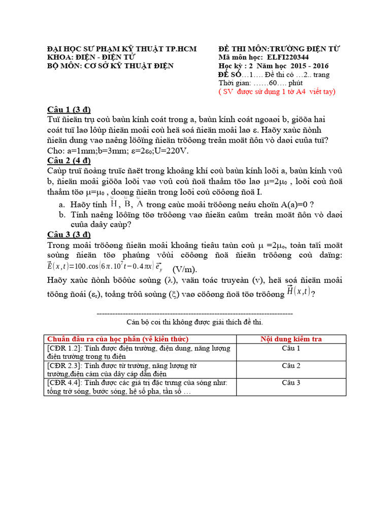 Dap An TDT Hkii 15-16 | PDF