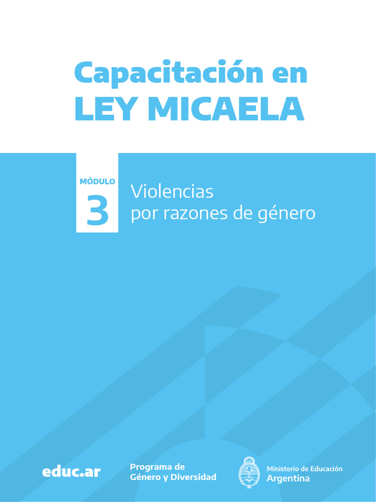 MODULO 3 - Capacitación Ley Micaela | PDF | La violencia contra las mujeres | Amor