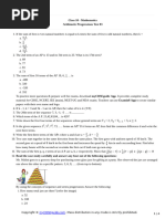 Case Based Questions - Aithmetic Progressions - Mathematics (Maths) Class 10 PDF Download | PDF ...