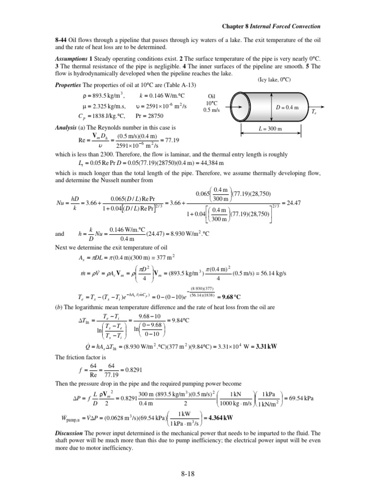 Assumptions: (Icy Lake, 0 °C) | PDF | Process Engineering | Continuum Mechanics