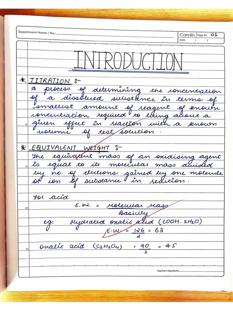 Chemistry Practical File Pdf