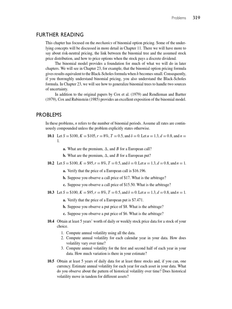 Chapter 10 - AFM - UEH - F2023 - Exercices | Download Free PDF | Option (Finance) | Put Option