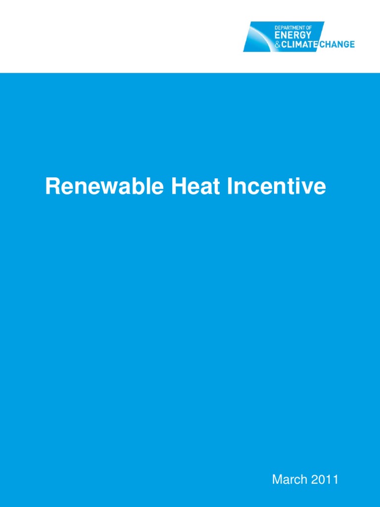 1387 Renewable Heat Incentive | PDF | Low Carbon Economy | Renewable Energy