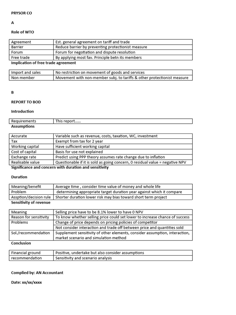 WTO Impact on Business Strategy | PDF | Business | Finance & Money ...