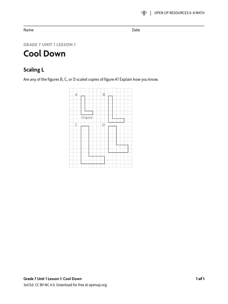 Ade 7.unit 1-Cool Downs-En | PDF | Length | Polygon