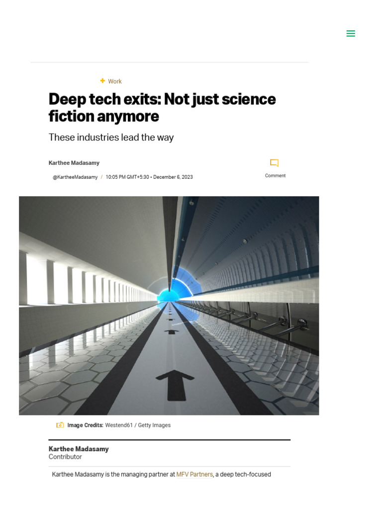 Deep Tech Exits Surge in 2023 | PDF | Venture Capital | Corporate Finance