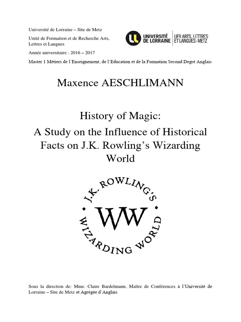 History of Magic | PDF | Harry Potter | Alchemy