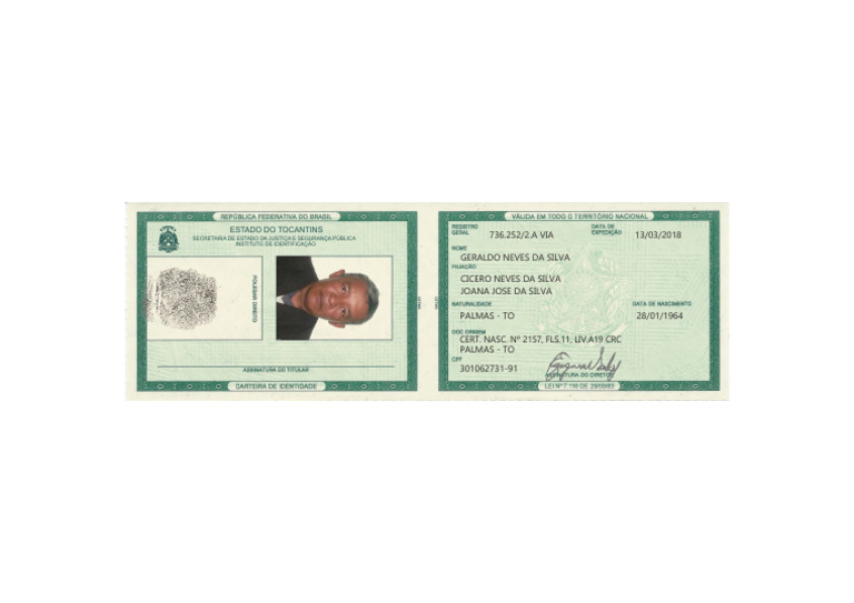 RG - Tocantins | PDF