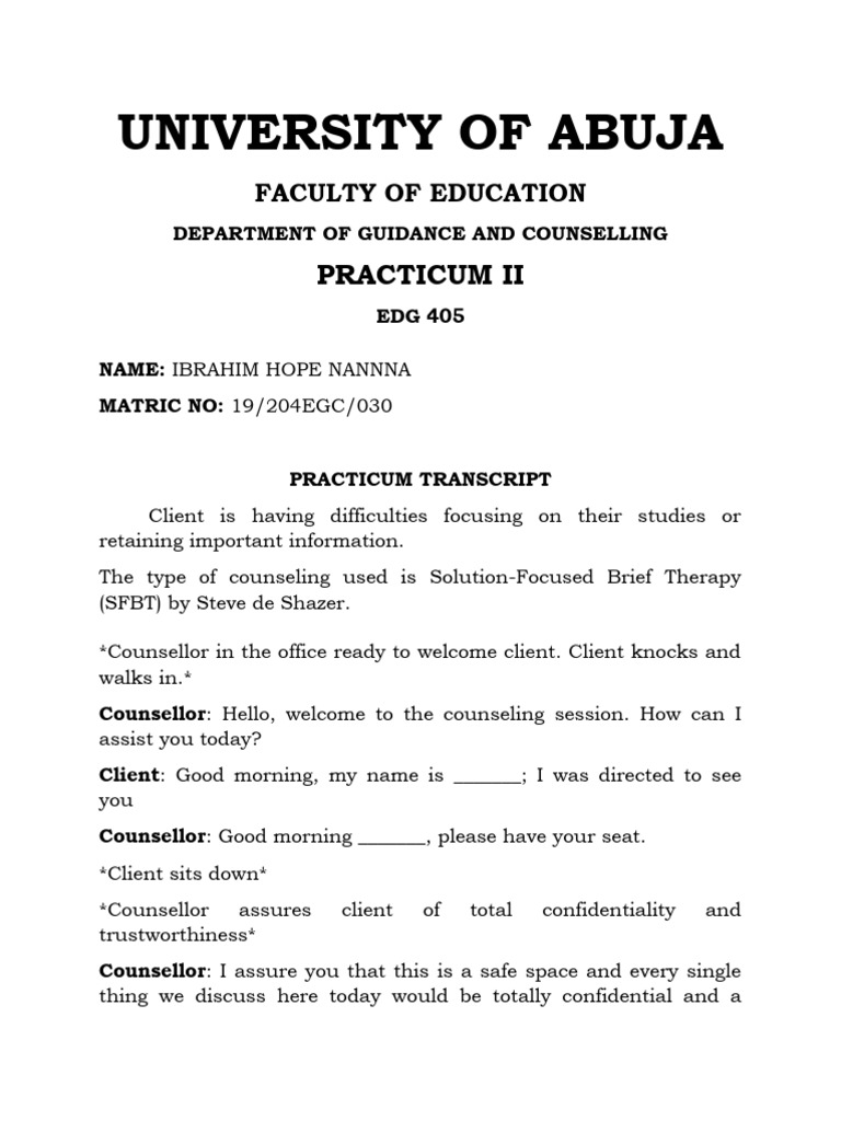 Educational Counselling - Hope | Download Free PDF | School Counselor ...