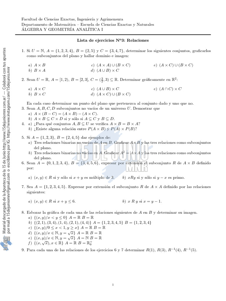 Prac Relaciones | PDF | Álgebra abstracta | Conceptos matemáticos