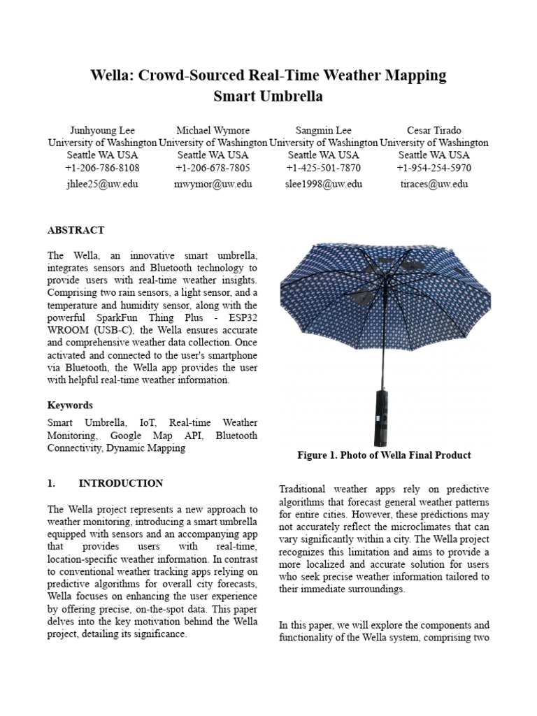 Final Technical Report Team 5 | PDF | Internet Of Things | Mobile App