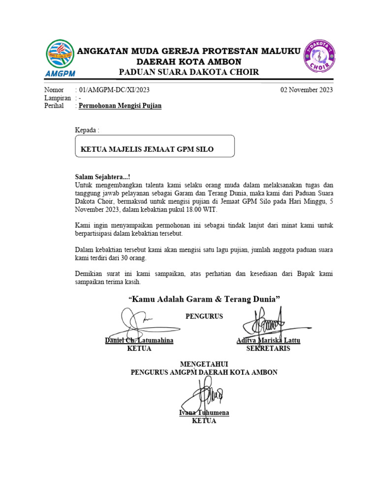 Surat DC | PDF