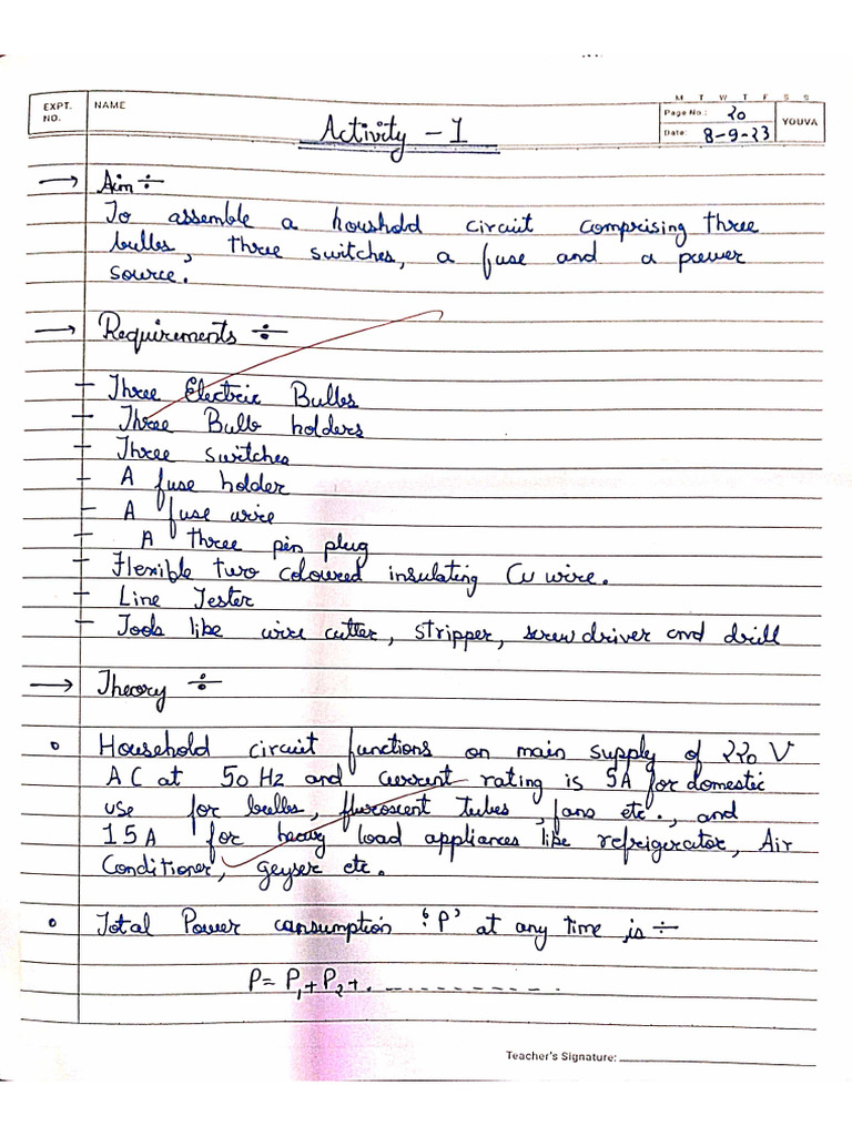 Physics Laboratory Journal Activities Class XII | PDF