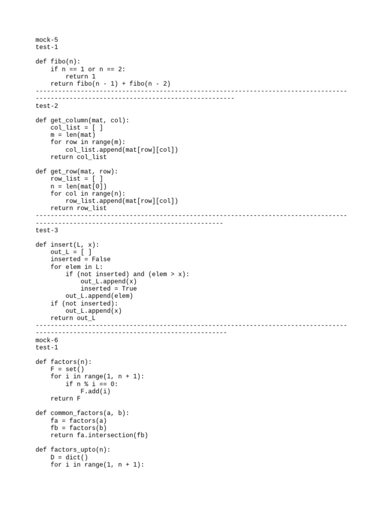 mock 5 & 6 solutions | PDF