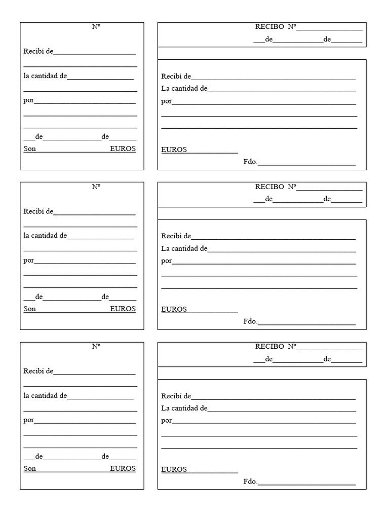 Alumnos Modelo Recibo Rellenable | PDF