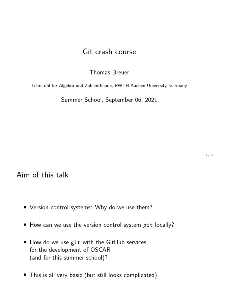 git_intro | PDF | Version Control | Computer Programming
