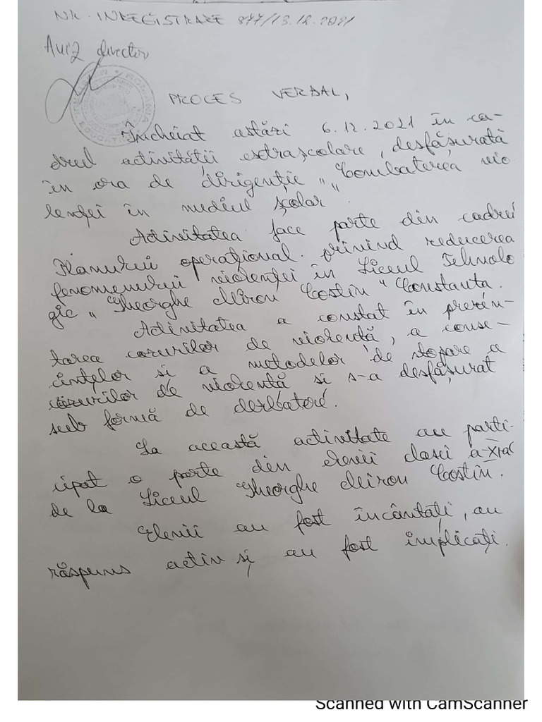 Activitati Antiviolenta 2021-2022 | PDF