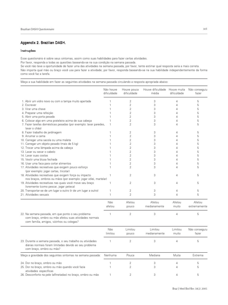 DASH | PDF | Dor