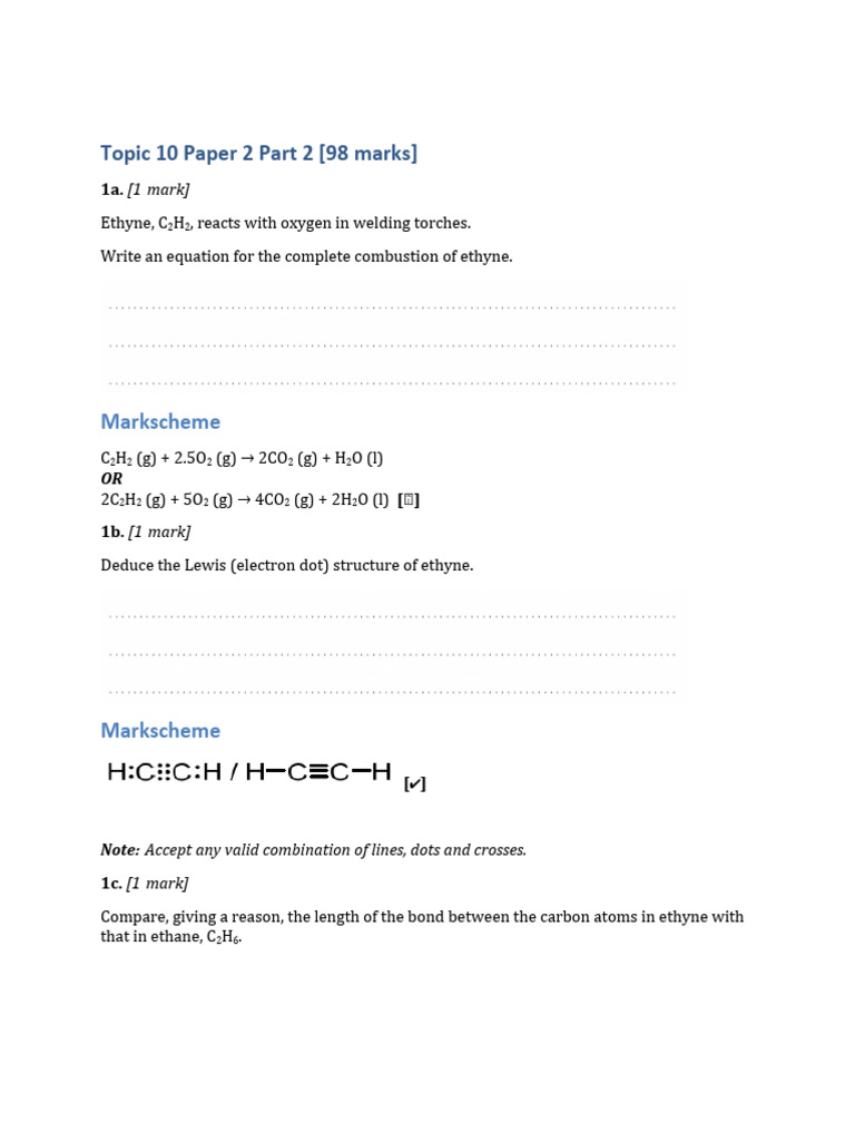 Topic 10 Paper 2 Part 2 | PDF | Proton Nuclear Magnetic Resonance ...