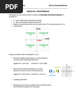 Grade 9 Unit 4: Linear Relations | PDF | Cartesian Coordinate System ...