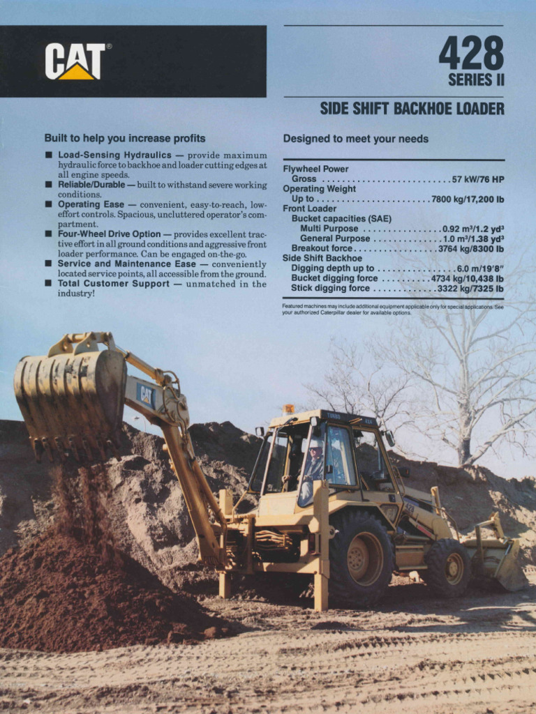 Manual CAT 428-II-1990 | PDF | Loader (Equipment) | Horsepower