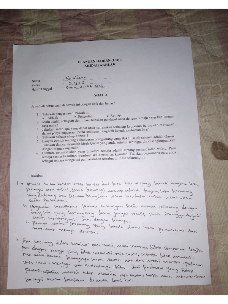 Nurdiana Xi Ips 1 | PDF