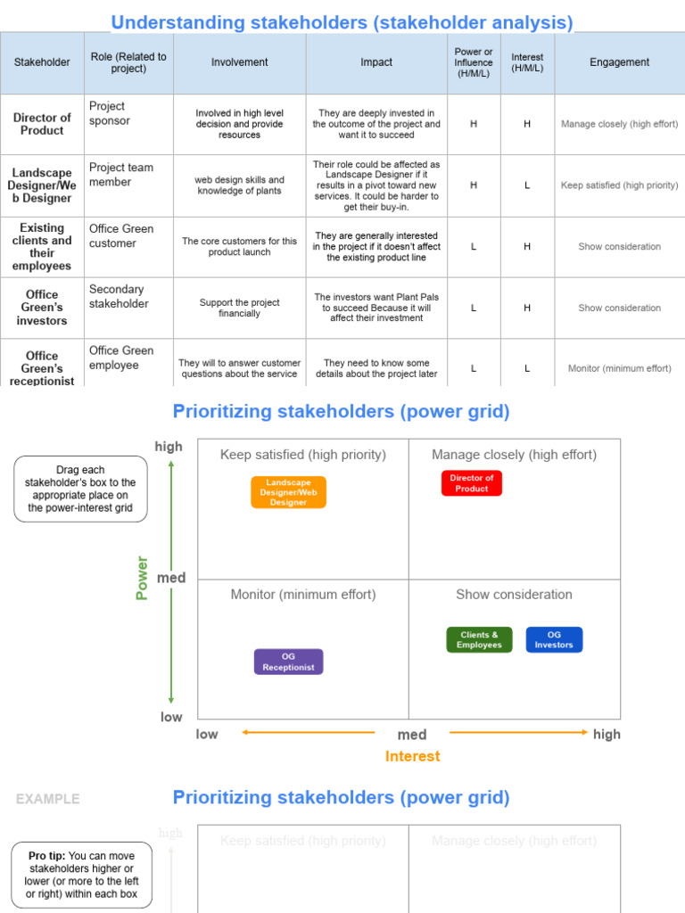 Activity Template - Stakeholder Analysis and Power Grid | PDF | Stakeholder (Corporate) | Business