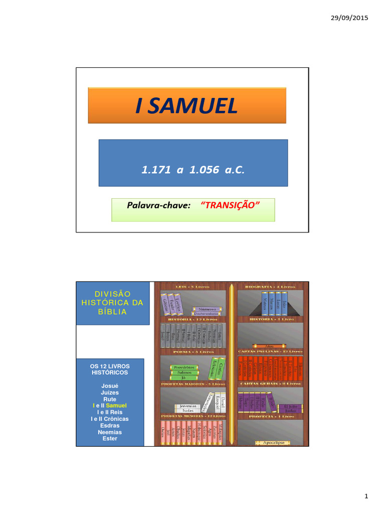 I Samuel | PDF | Samuel | Davi