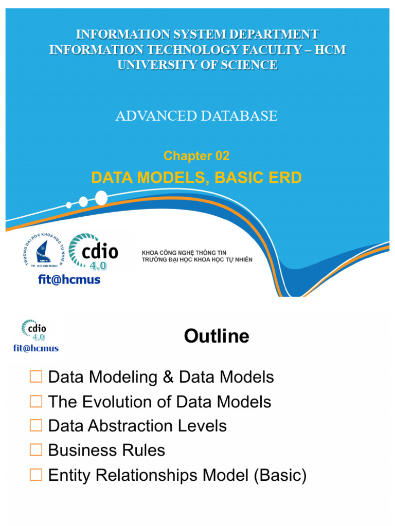 Chap02 - Data Models ERD - I.2324 - Final | PDF | Conceptual Model | Data Model