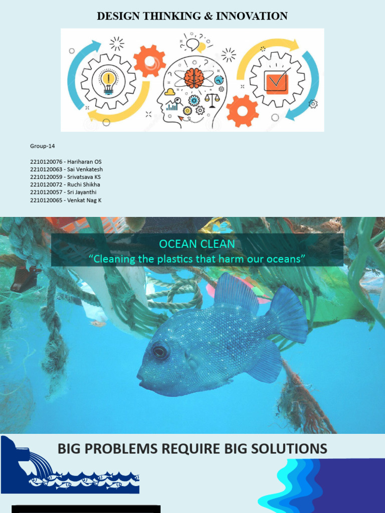Design Thinking & Innovation For Ocean Cleaning of Plastic | PDF ...