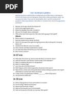 Hunger Games Chapter Comprehension Guide | PDF | The Hunger Games ...