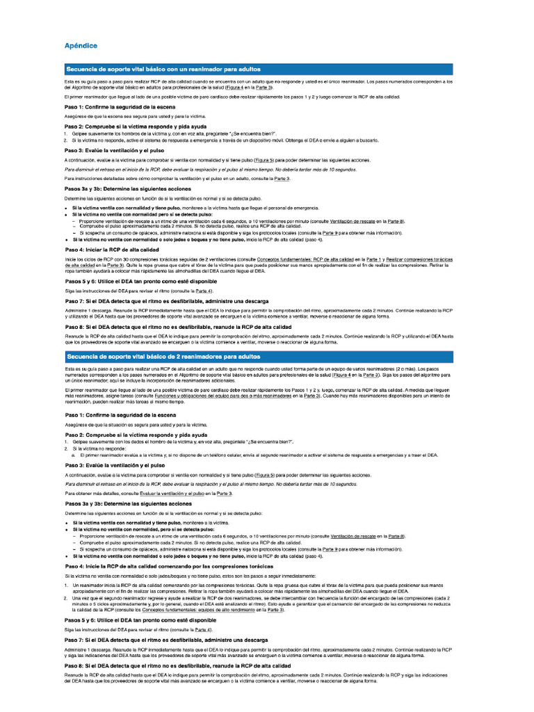 Soporte Vital Basico - BLS | PDF