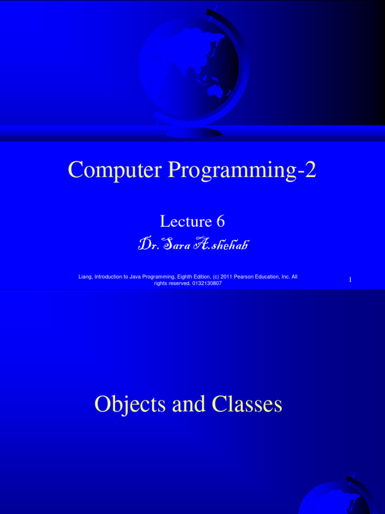 Lecture 6 2 Pdf Method Computer Programming Class Computer Programming