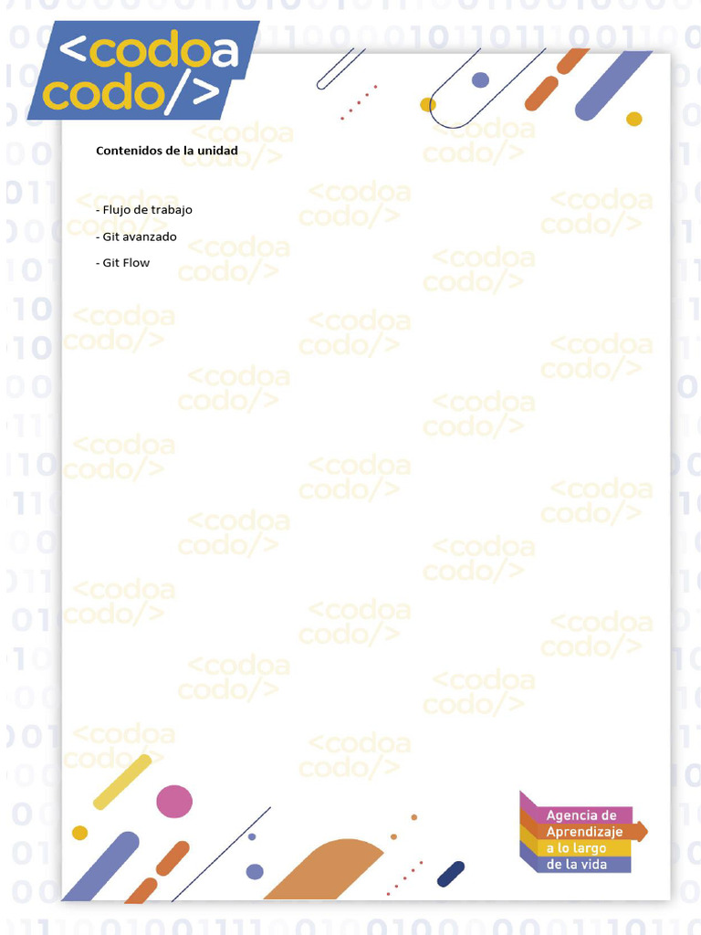 Contenidos de La Unidad: Flujo de Trabajo Git Avanzado Git Flow | PDF | Ingeniería Informática ...