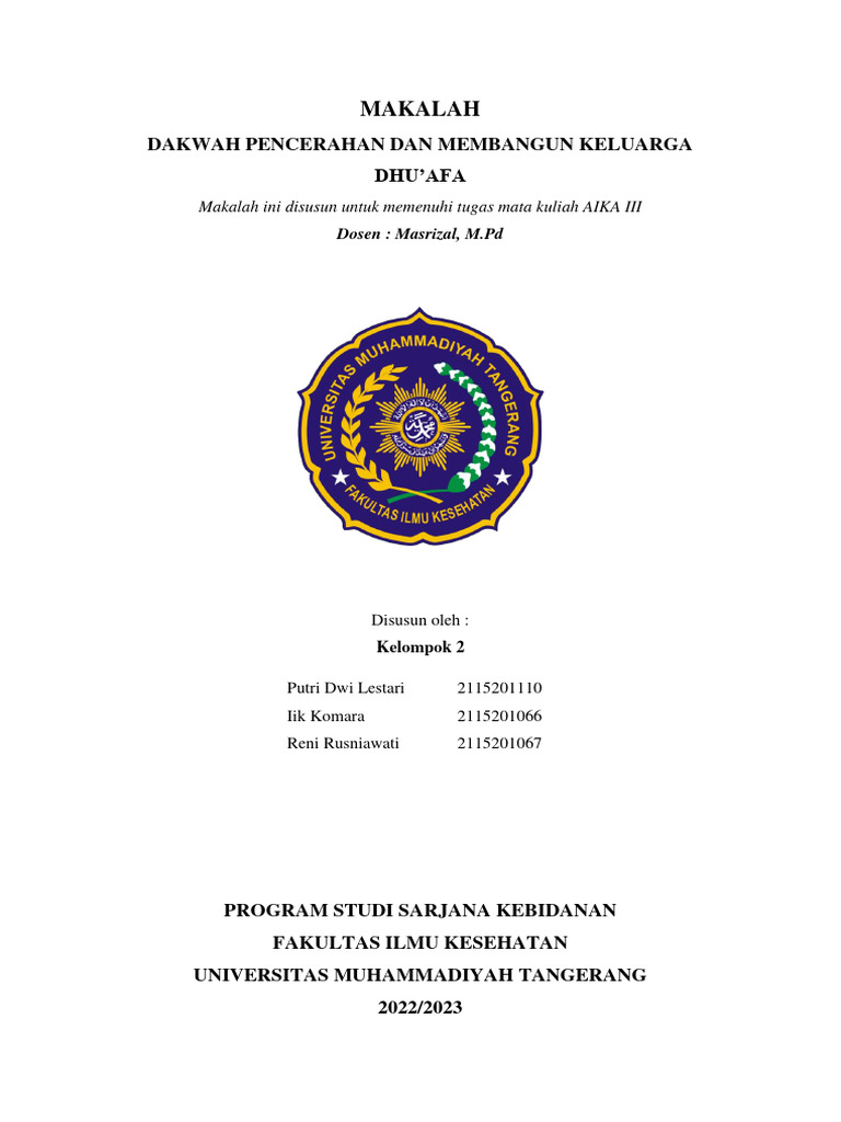 Kel 2. Makalah Dakwah Pencerahan Dan Bangun Keluarga | PDF
