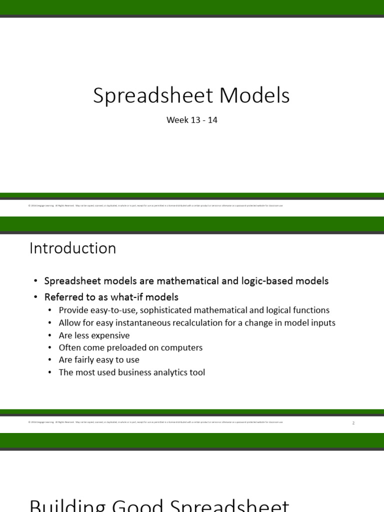 MGT1102 Spreadsheet Model | PDF | Spreadsheet | Microsoft Excel