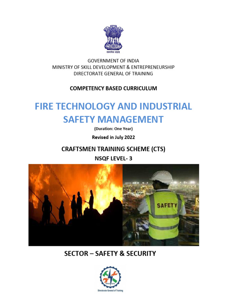 Fire Tech - Ind. Safety MGMT - CTS 2.0 - NSQF-3 | PDF | Firefighting ...