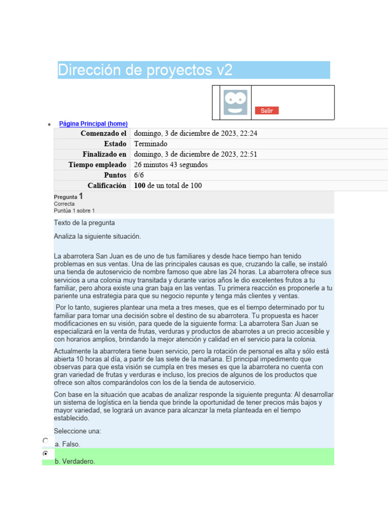 Dirección de Proyectos v2 - Examenok | PDF | Marca | Business