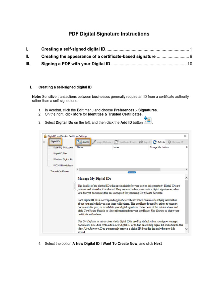 Instructions For Applying A Digital Signature in Adobe Acrobat Reader ...