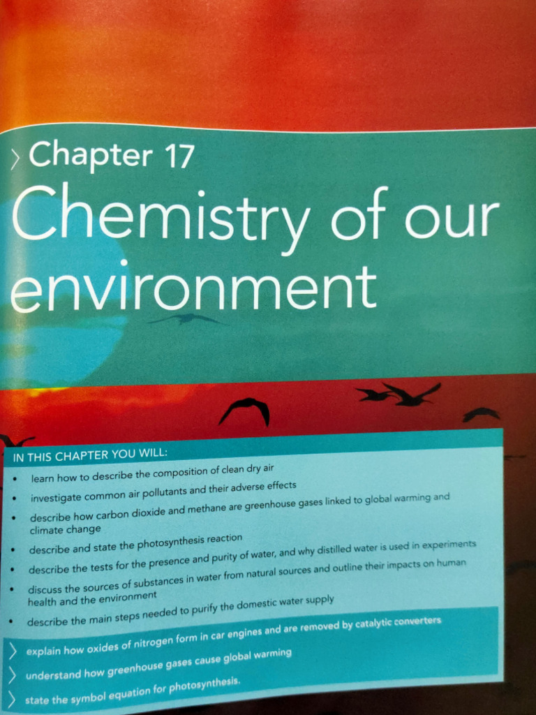 CH 17 - Chemistry of Our Environment - Chem IGCSE | PDF