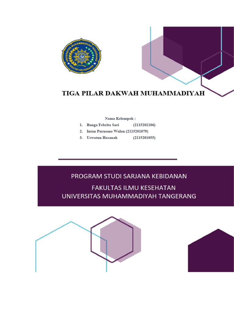 Kel 9. Makalah Tiga Pilar Muhammadiyah | PDF | Karier & Perkembangan