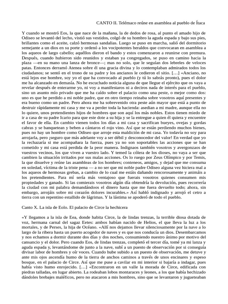 Actividad Odisea | PDF | Odiseo | Odisea