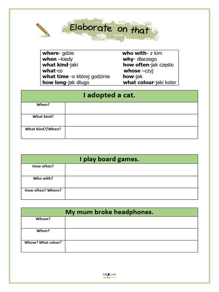 Rozwijanie Pisania J. Angielski | PDF